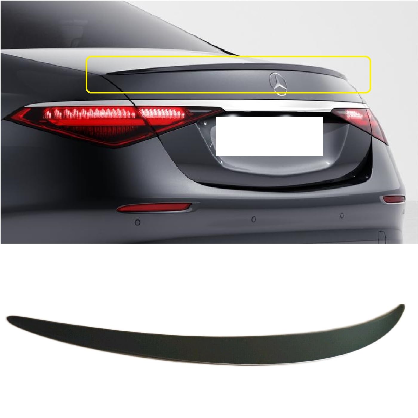 Mua 2021-2024 Gloss Black Rear Spoiler Wing for Mercedes Benz S Class ...