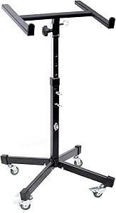 Amazon.com: Studio Mixer Stand DJ Cart by GRIFFIN | Rolling Standing ...