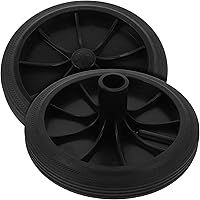 Cabilock 2Pcs Trash Can Replacement Wheel Rubber Garbage Bin Wheel ...