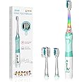 Amazon.com: Kids Electric Toothbrushes Sonic Toothbrush, Soft Battery Powered Tooth Brush with ...