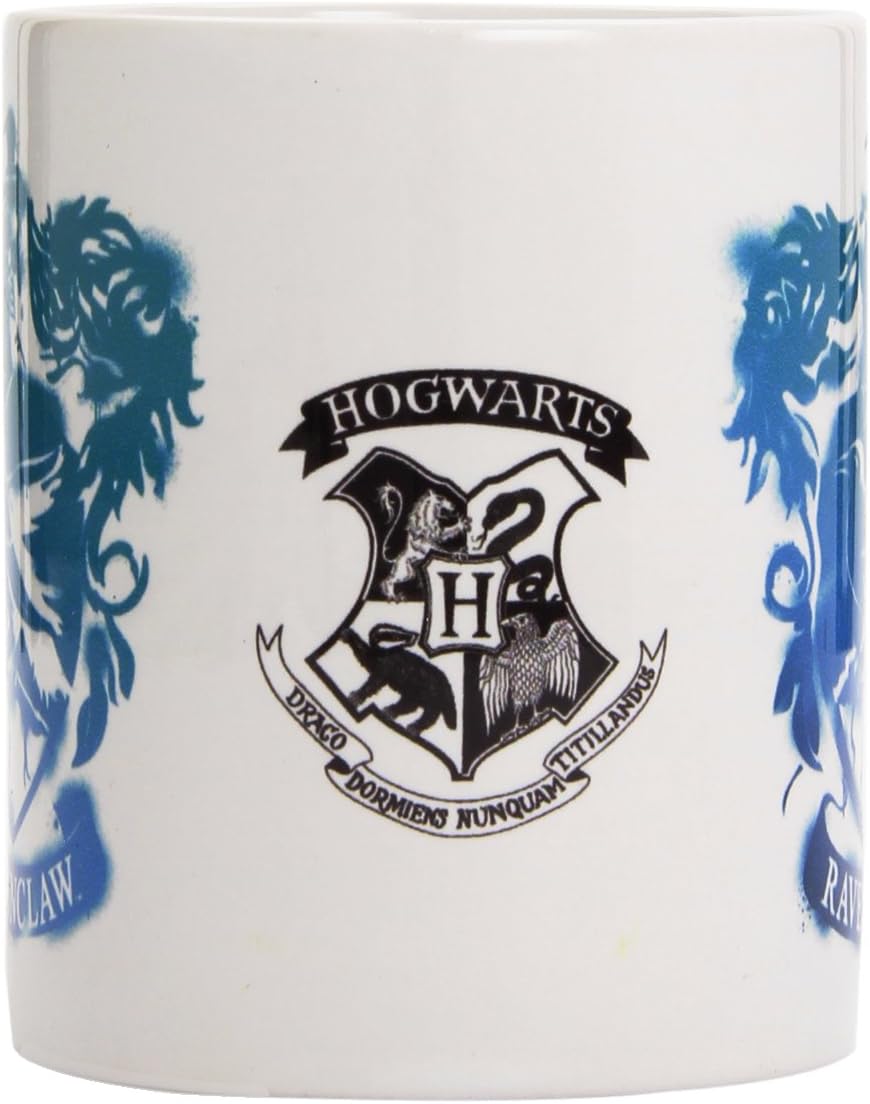 Harry Potter “Ravenclaw Stencil Crest” Ceramic Mug – White – BigaMart