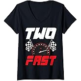 Amazon.com: Two Fast 2 Curious 2nd Birthday Racing 2 Years Old Pit Crew ...