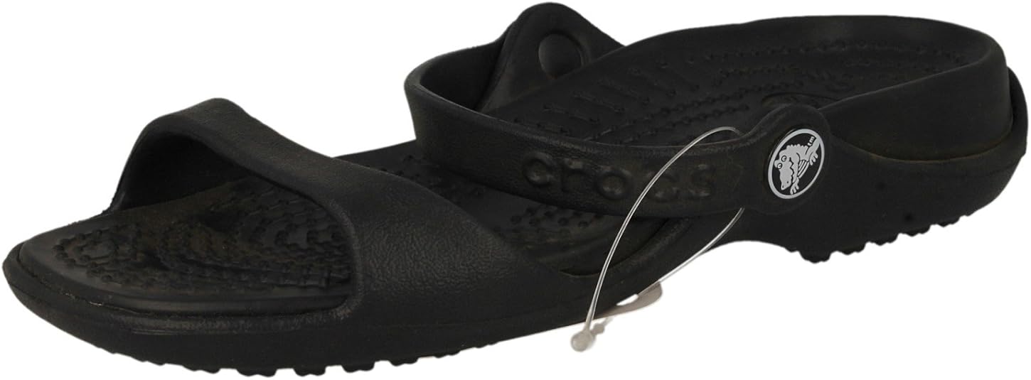 Crocs Cleo Women's Cleo Open Toe Sandals, Black/Black, 2 UK (4 US ...