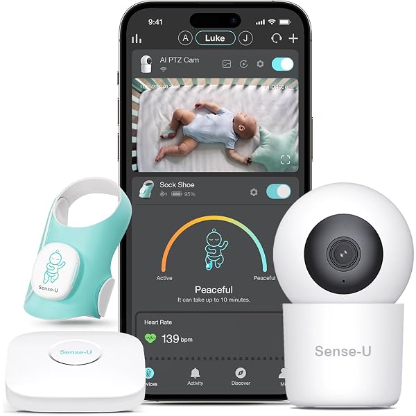 Smart Baby Monitor Babytone With Sleep Sock & HD Camera – Tracks Heart ...