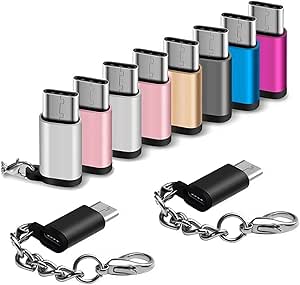 USB Type C Adapter 10 Pack Micro USB Female to USB-C Male Converter ...