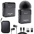 Amazon.com: Wireless Lavalier Microphone with Real-Time/Audience ...