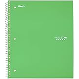 Amazon.com: Five Star Spiral Notebook, 3 Subject, Wide Ruled Paper, 150 ...