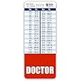 Amazon.com : Doctor Badge Buddy Vertical w/Height & Weight Conversion ...