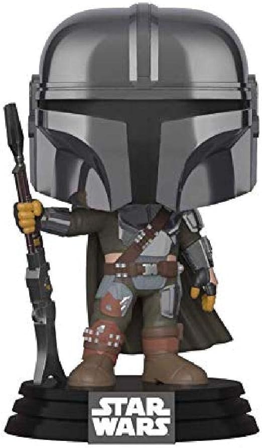 Funko POP! Star Wars The Mandalorian Chrome Mando Amazon Exclusive #345 ...
