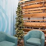 7-Foot Pre-Lit Corner Christmas Tree - The Green Head