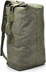 Military Duffel Bag Top Load Double Strap Canvas Backpack Army Travel ...