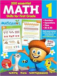 Math for 1st Grade - 200 Essential Math Skills (Mathseeds): Katy Pike ...