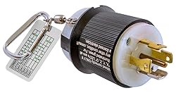 Hubbell HBL3PT2811 HUBHBL3PT2811 Twist-Lock 3-Phase Circuit Tester, 30 ...