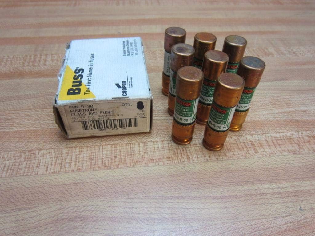 Amazon.com: Bussmann FRN-R-30 Fusetron Fuse FRNR30 (Pack of 8) - New No ...
