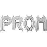 Amazon.com: PROM Balloon Kit- (4) 34" Letter Balloons Silver: Health ...