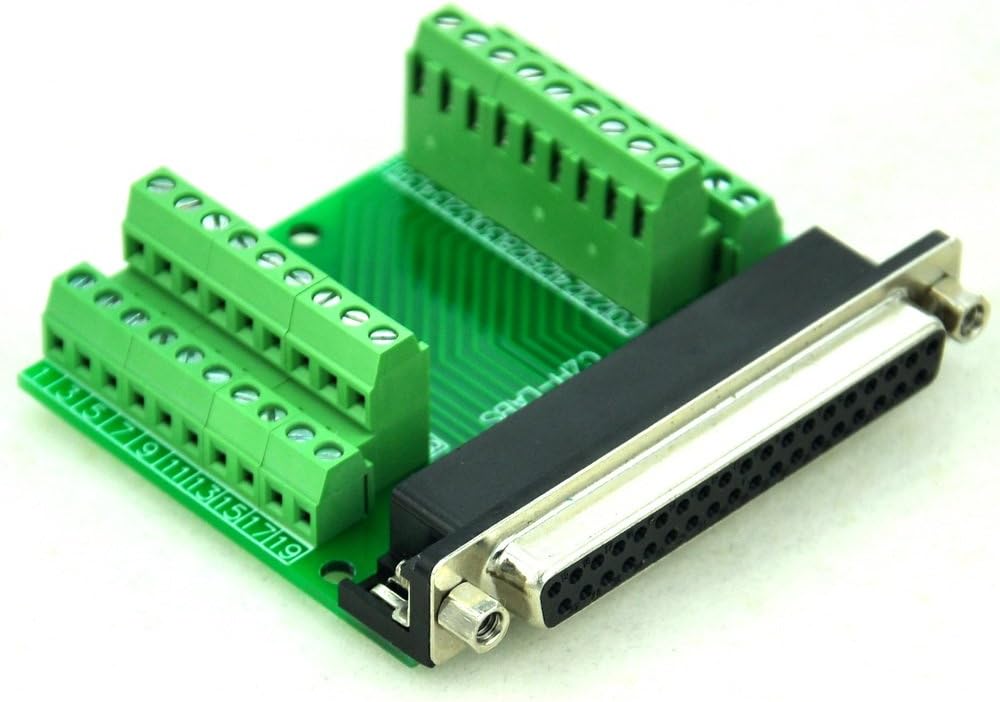 Electronics-Salon Slim Right Angle D’SUB DB37 Female Header Breakout ...