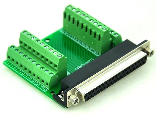 CZH-LABS Slim Right Angle D'sub Header Breakout Board, Terminal Block ...