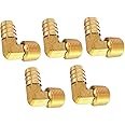 Amazon.com: 5/16" Barb x 1/4" NPT Male Elbow 90 Degree Brass Hose Barbed Adapter Fitting 5pcs ...
