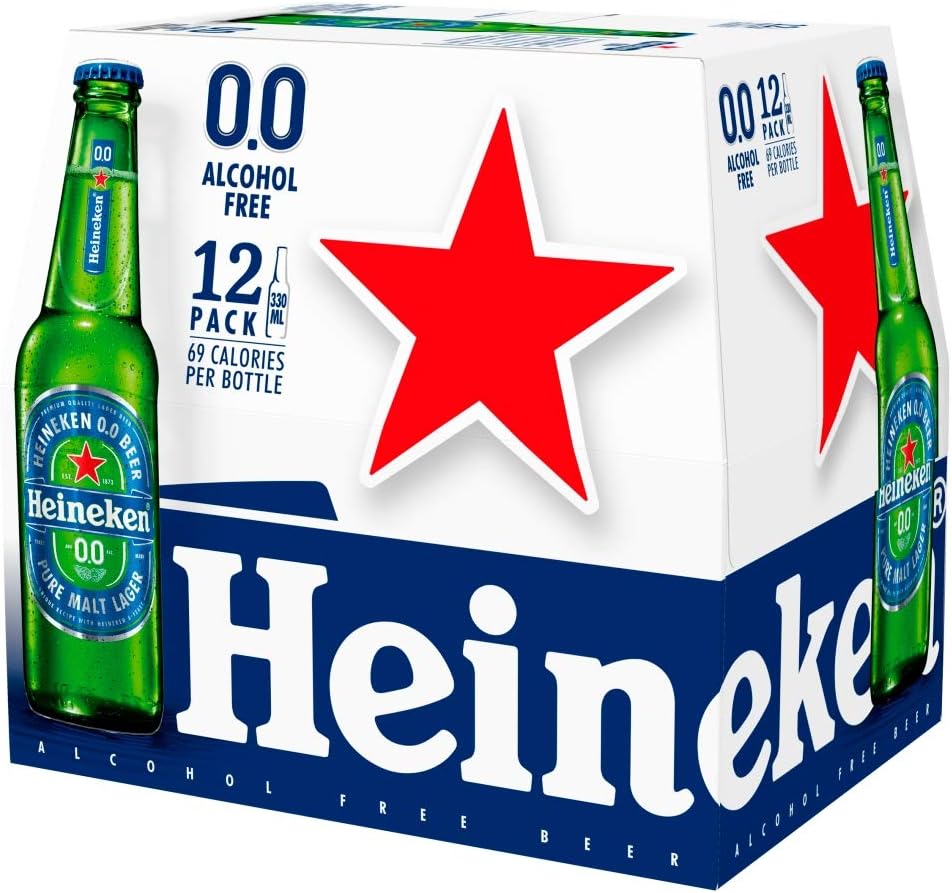 Heineken 0.0 Alcohol Free Beer Bottle 12 X 330Ml: Amazon.co.uk: Prime ...