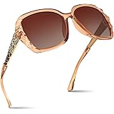FEISEDY Classic Polarized Women UV400 Sunglasses Sparkling Composite Frame B2289: Amazon.co.uk ...