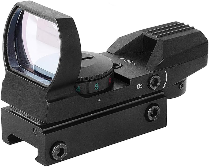 Amazon.com: HIMIFOY 20mm Rail Riflescope Hunting Optics Holographic Red Dot Sight Reflex 4 ...