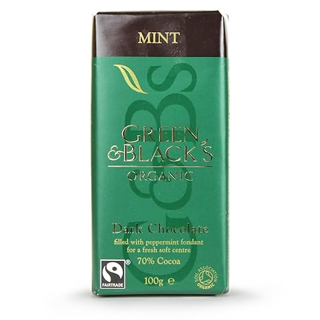 Green & Blacks Organic Chocolate Mint Centre 100g: Amazon.co.uk: Grocery