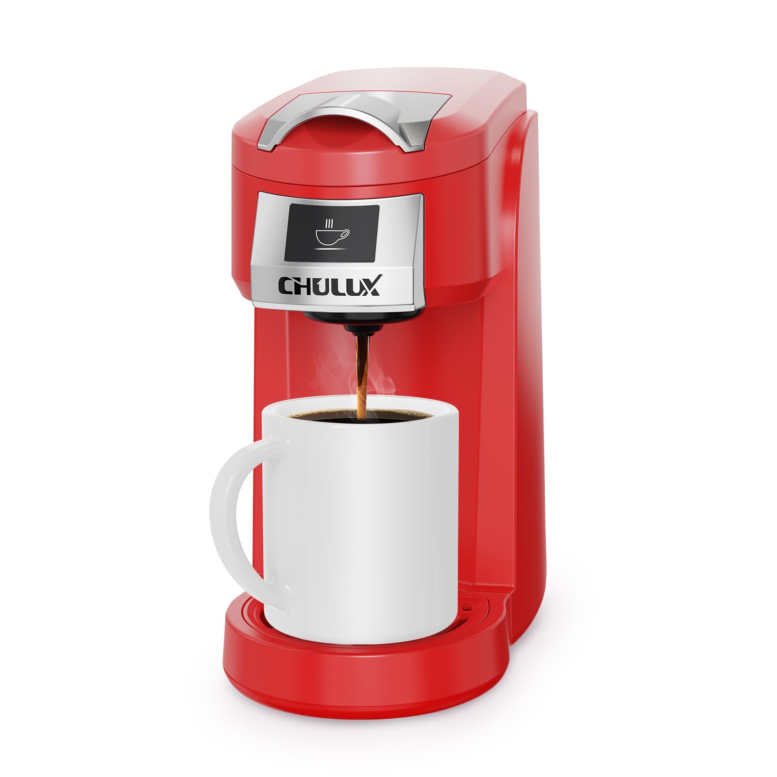 CHULUX Classic 2 in 1 Single Serve Coffee Maker for K Cup & Ground ...