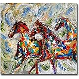 Amazon.com: ZYCH Oil Painting Animal cat pro Butterfly Canvas Wall Art ...