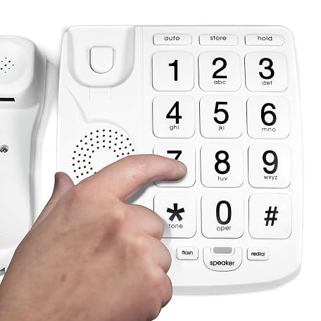 Mua Tyler TBBP-4-WH Telephone for Seniors - Large Button Landline Phone ...