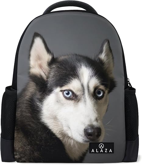 My Daily Siberian Husky Dog Backpack 14 Inch Laptop Daypack Bookbag for ...