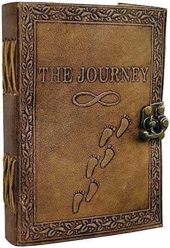 Journal Writing Notebook - Handmade Leather Bound Daily Notepad for Men ...