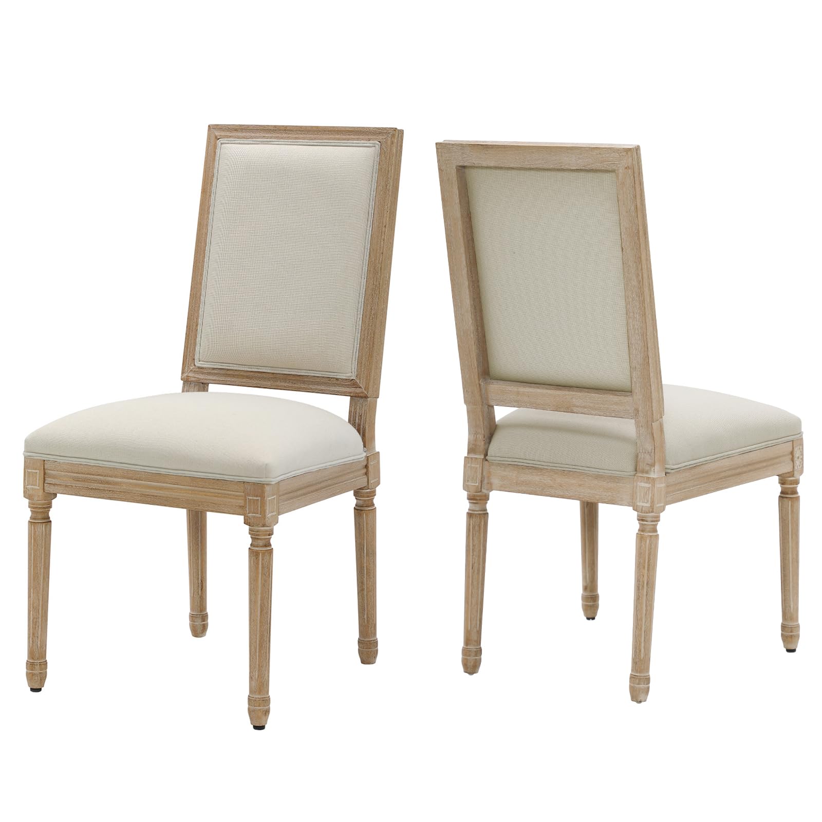 Farmhouse Dining Chairs Set of 2 French Country Kitchen Chairs with ...