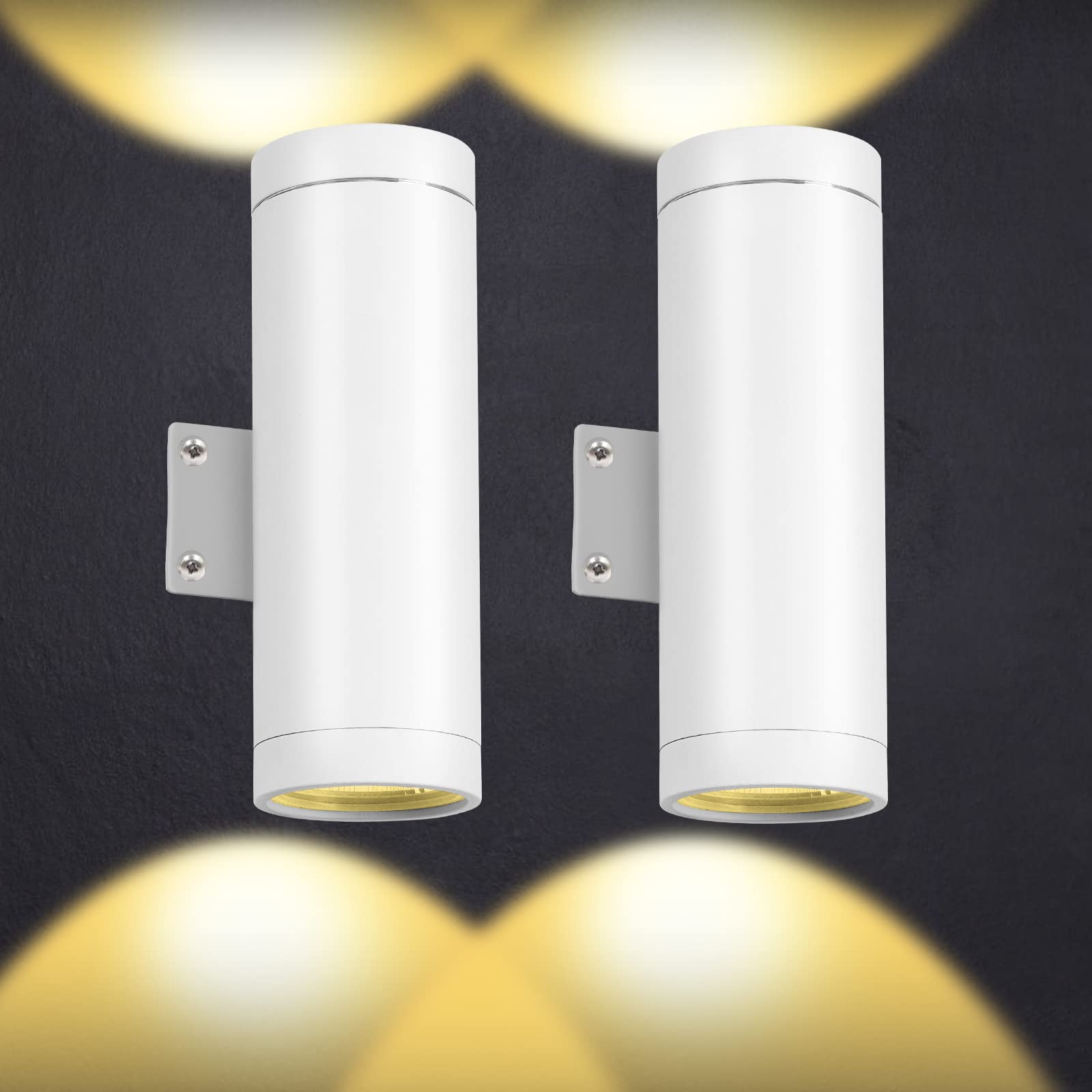 INTWELL Outdoor Up Down Wall Lights,20W Led Up Down Porch Lights,110V ...