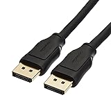 Amazon Basics - Cable de pantalla unidireccional DisplayPort a HDMI de 4 K a 30 Hz - 6 pies ...