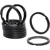 Amazon.com : Shapenty 1.2 Inch Antique Bronze Flat Split Key Chain Ring ...