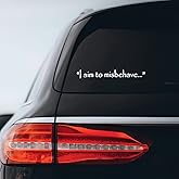 Amazon.com - I Aim to Misbehave Quote Sticker Vinyl Decal Notebook Car ...