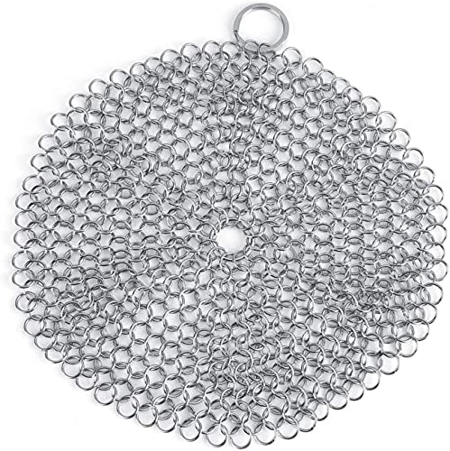 WWYY Chainmail Scrubber-Stainless Steel Chainmail Scrubber Rust Proof ...