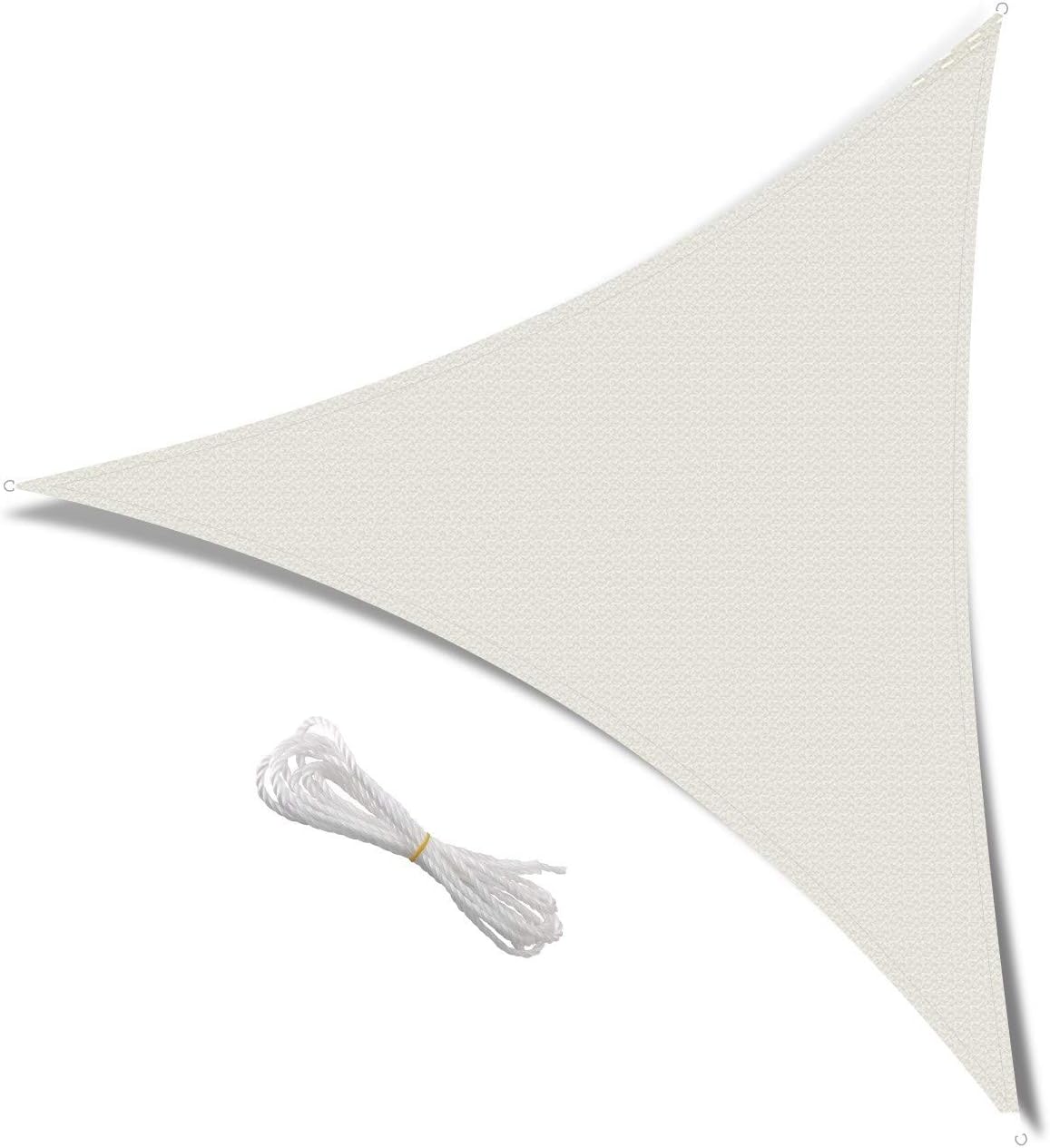 Patio Shack Sun Shade Sail 4x4x4 Meter Triangle Waterproof, 98% UV ...