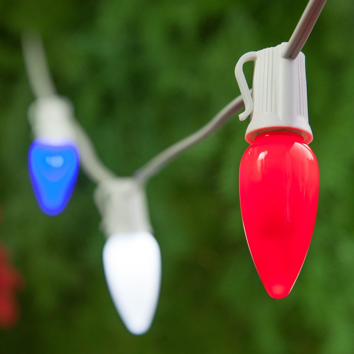 Amazon.com : Outdoor Patriotic Lights - Red, White and Blue Lights ...