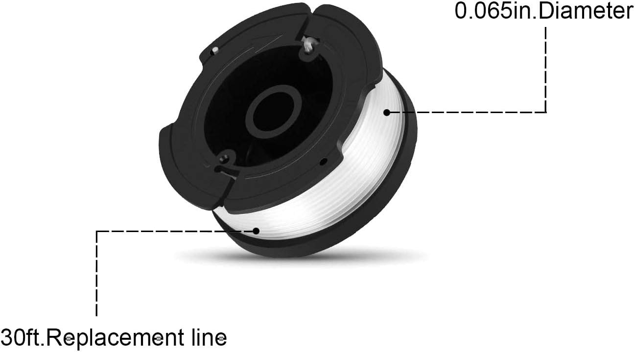 Strimmer Spool Line for Black & Decker AF-100 trimmer line Replacement Part, 30ft 0.065 ...