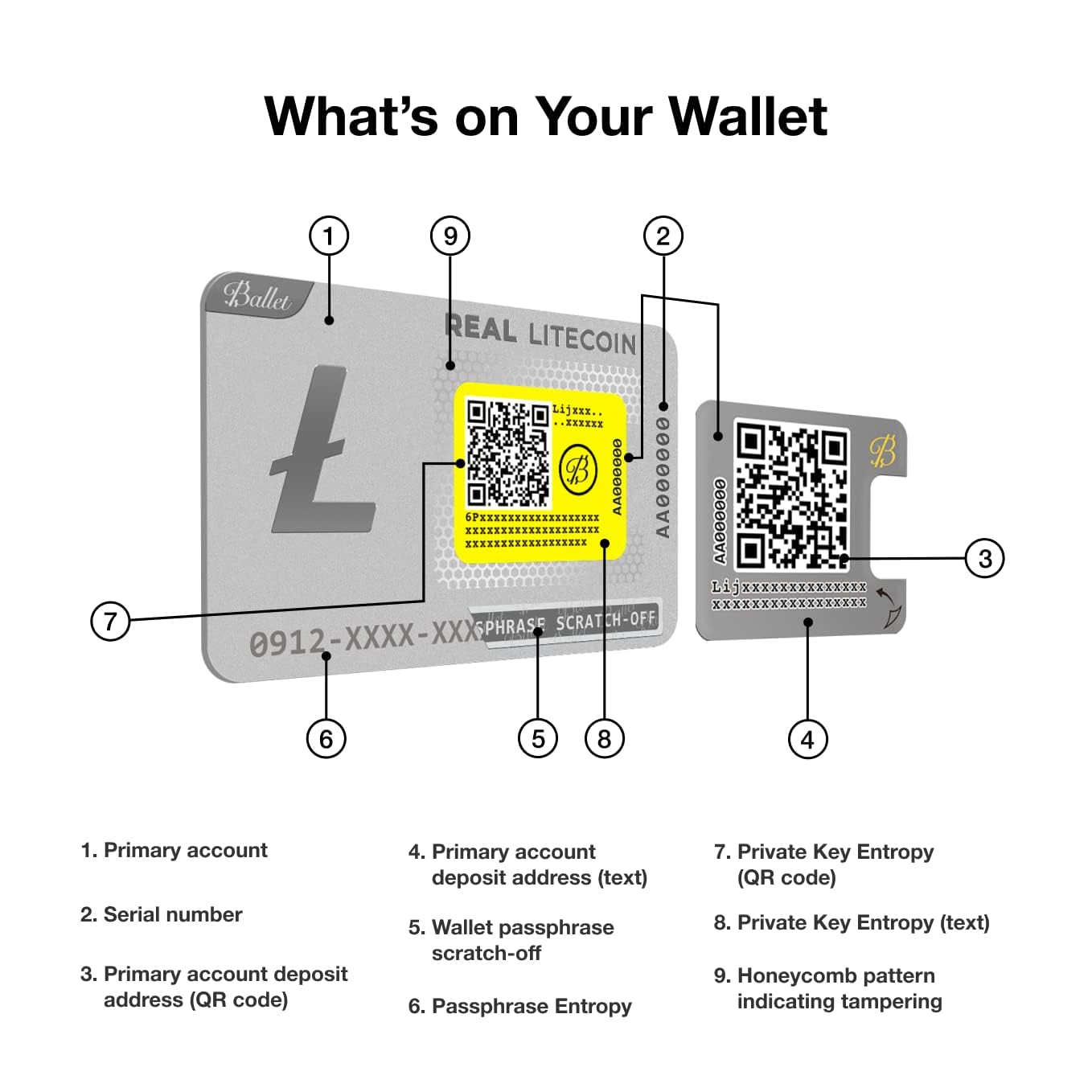 Mua 3 Pack Ballet REAL Bitcoin - The Easiest Crypto Cold Wallet ...
