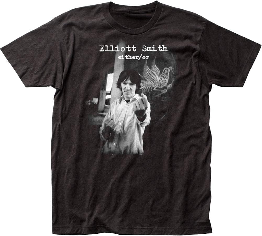 Amazon.com: Elliott Smith - Mens Either/Or Fitted Jersey T-Shirt: Clothing