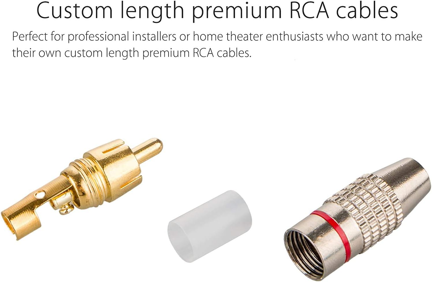 RUNCCI-YUN 12pcs RCA Male Plug， RCA Panel Mount Connectors ，RCA Phono ...
