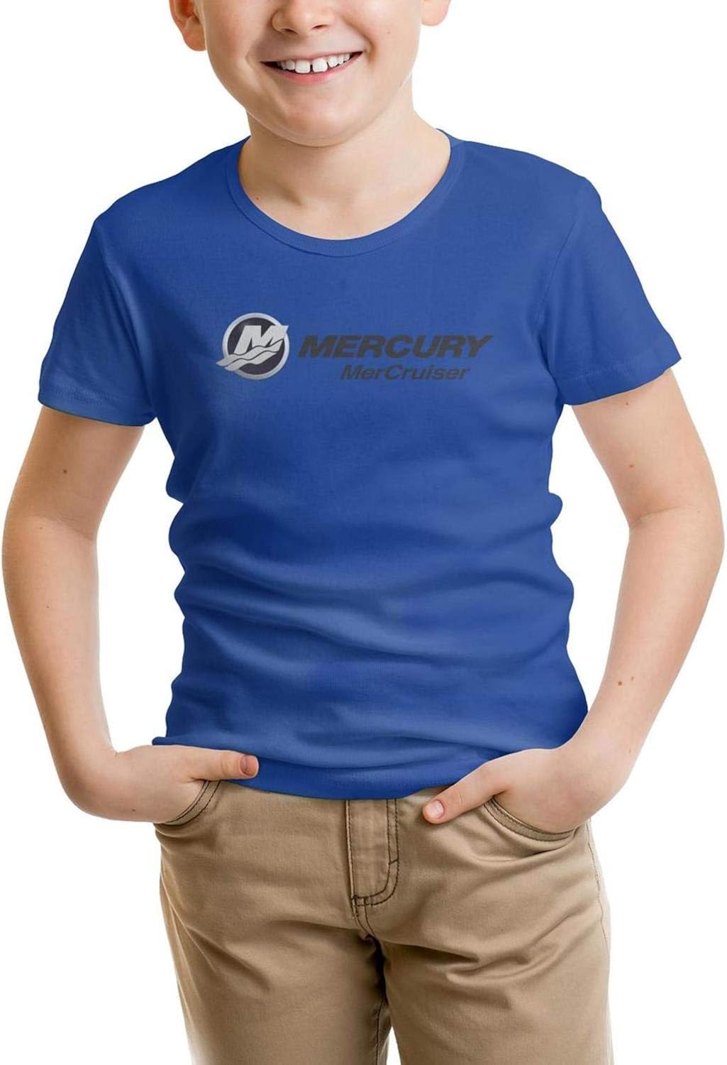Amazon.com: Classic Girls T-Shirts Mercury-Marine-mercruiser-Logo ...