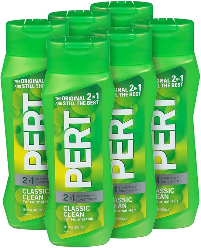 PERT 2 IN 1, Shampoo and Conditioner, Classic Clean, 13.5 oz., (6 Pack ...