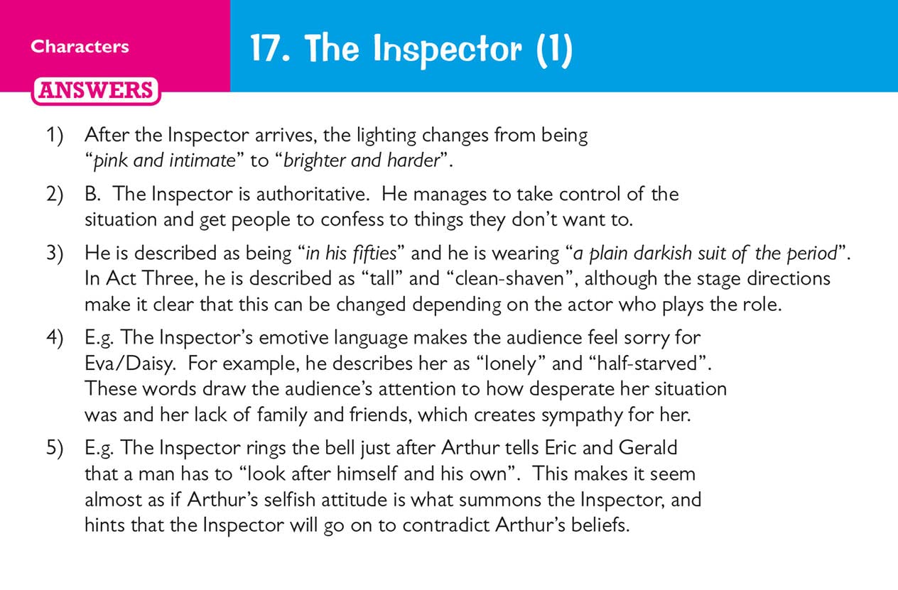 Mua GCSE English - An Inspector Calls Revision Question Cards: for the 2025 and 2026 exams (CGP ...
