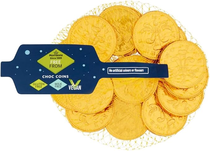 Morrisons Free from Chocolate Coins, 100g: Amazon.co.uk: Grocery