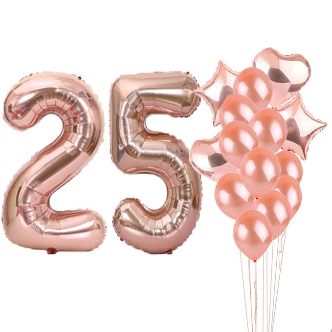 Amazon.com: 25th Birthday Decorations Party Supplies,25th Birthday ...