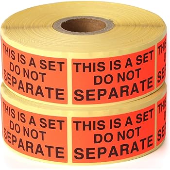 Amazon.com : "Do Not Separate - This is a Set" Labels - 1000 ...