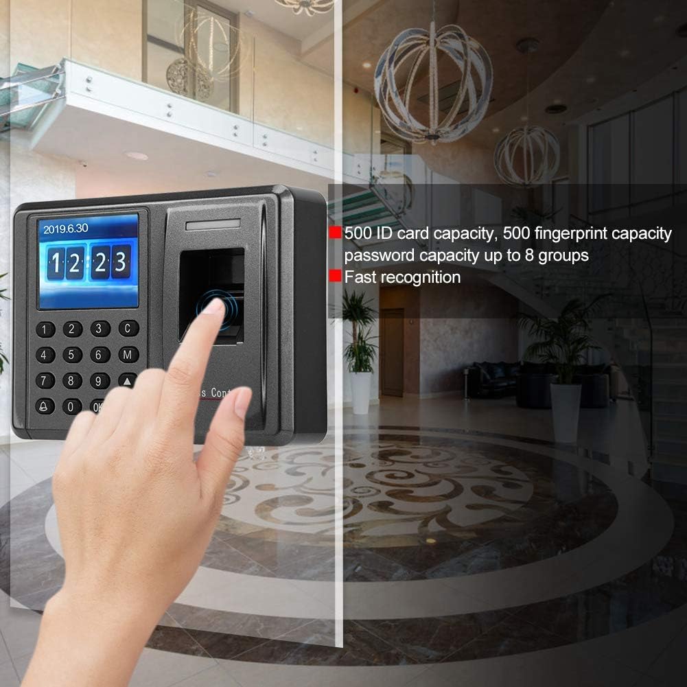 Access Control Time Clock, TCP IP LCD Fingerprint Attendance Time Recorder, 125Khz RFID Card ...